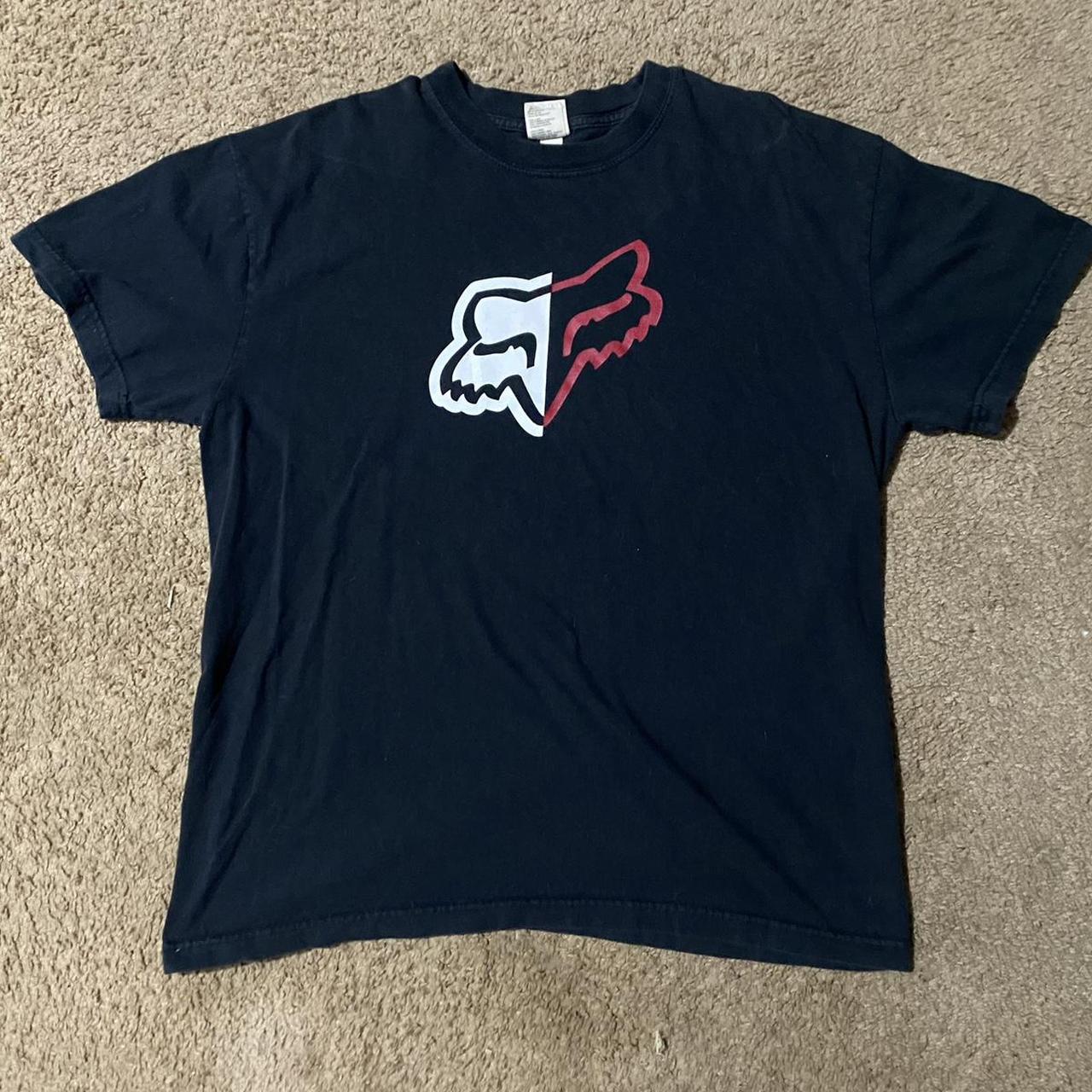 Fox Racing Men's Black T-shirt | Depop