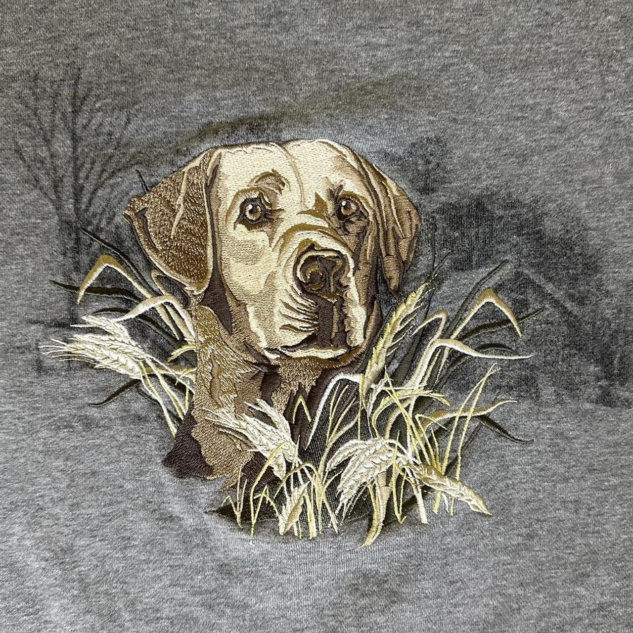 Vintage 90s Croft&barrow embroidered Labrador dog... - Depop