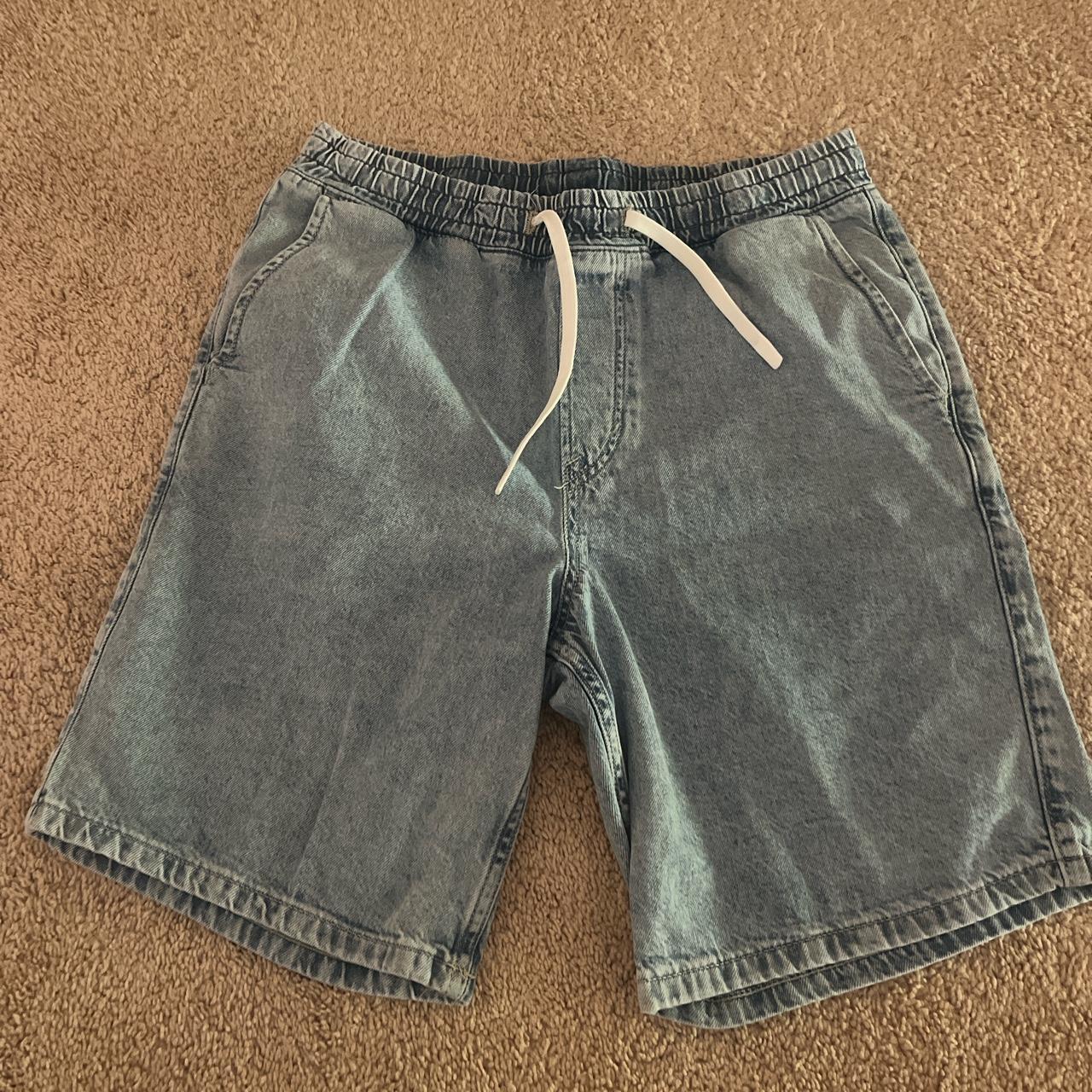 H&M Light Blue Jorts Baggy and long fit Really... - Depop