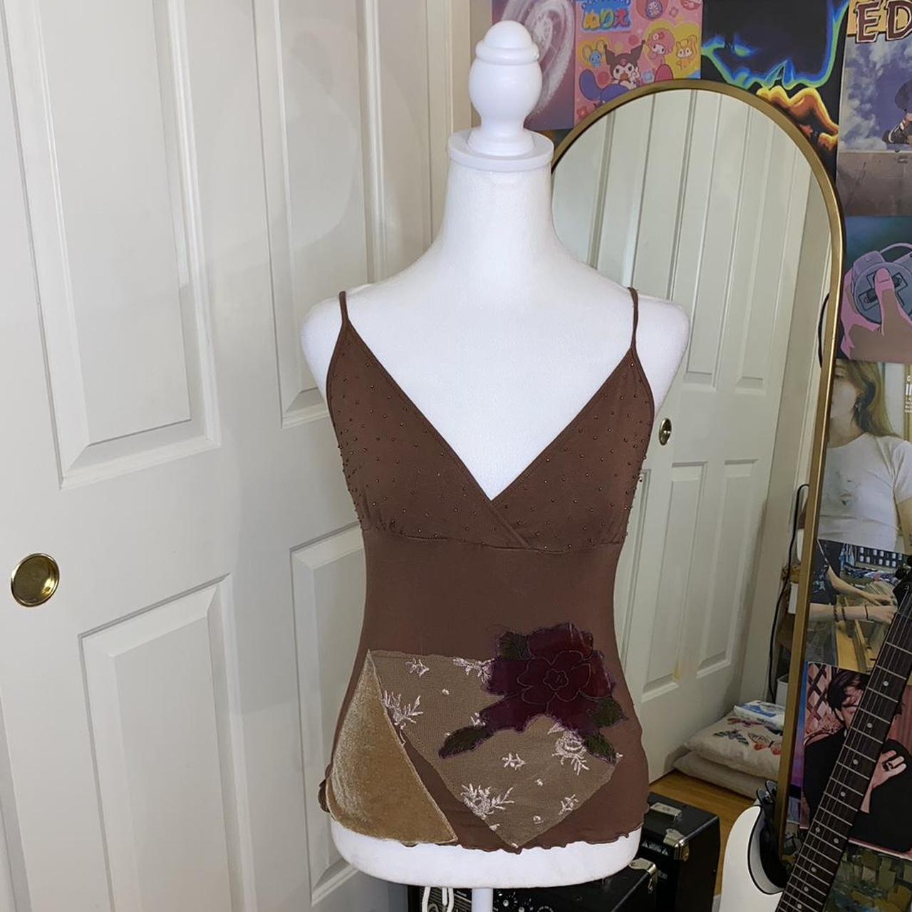 Vintage Y2K Fairycore Patchwork Embroidered Beaded... - Depop