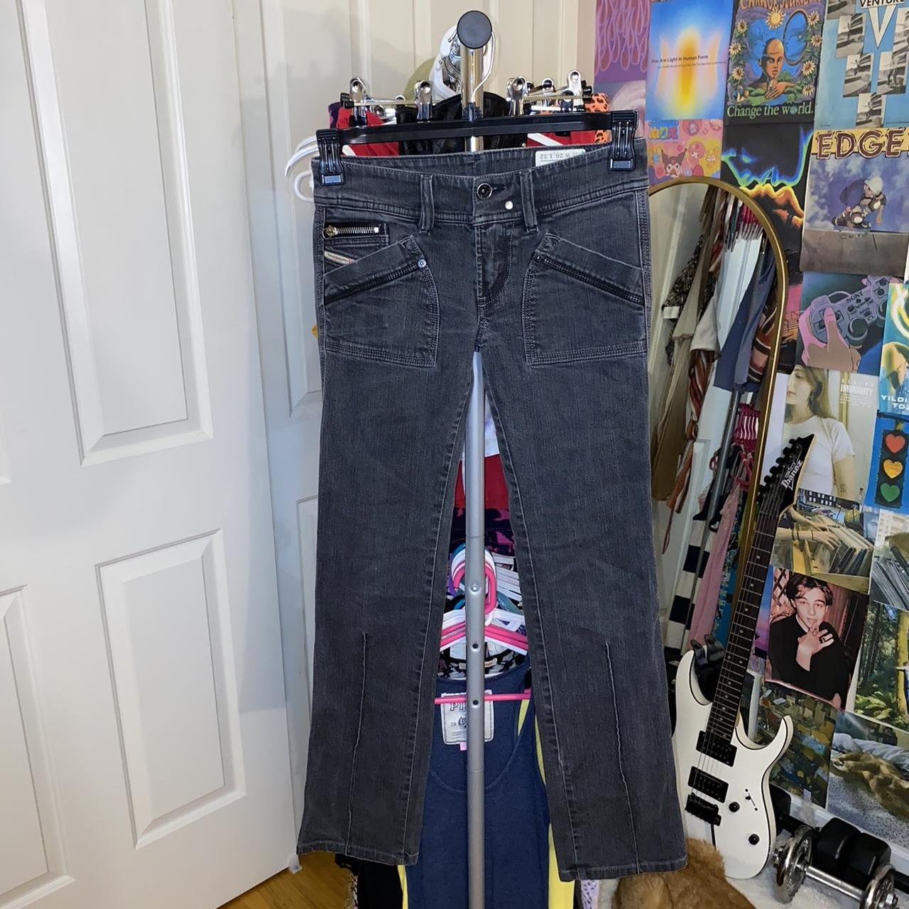 Vintage Diesel Dark Wash Low Rise Straight Leg ... - Depop