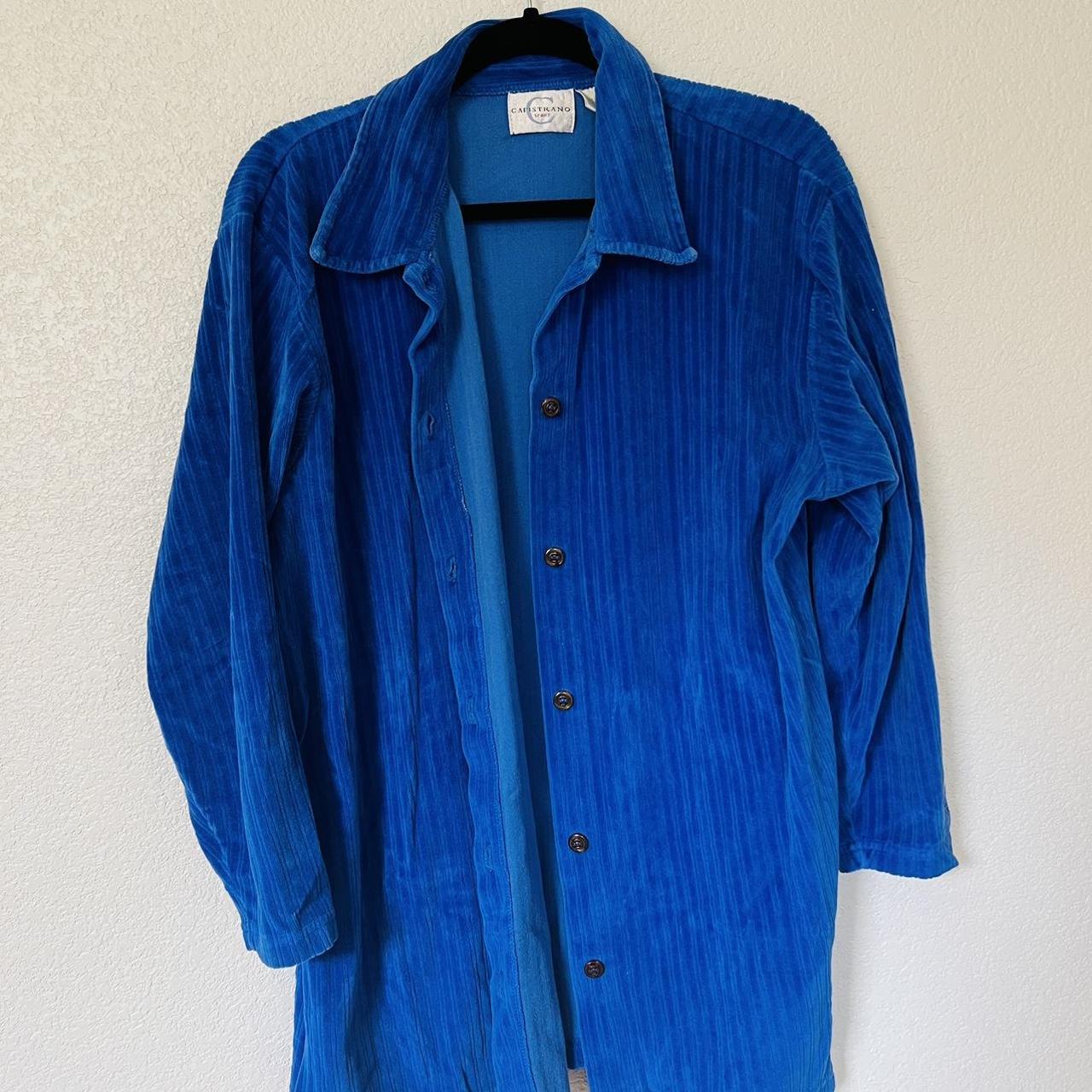 Royal blue soft shacket. Tagged a size 18/20 - Depop