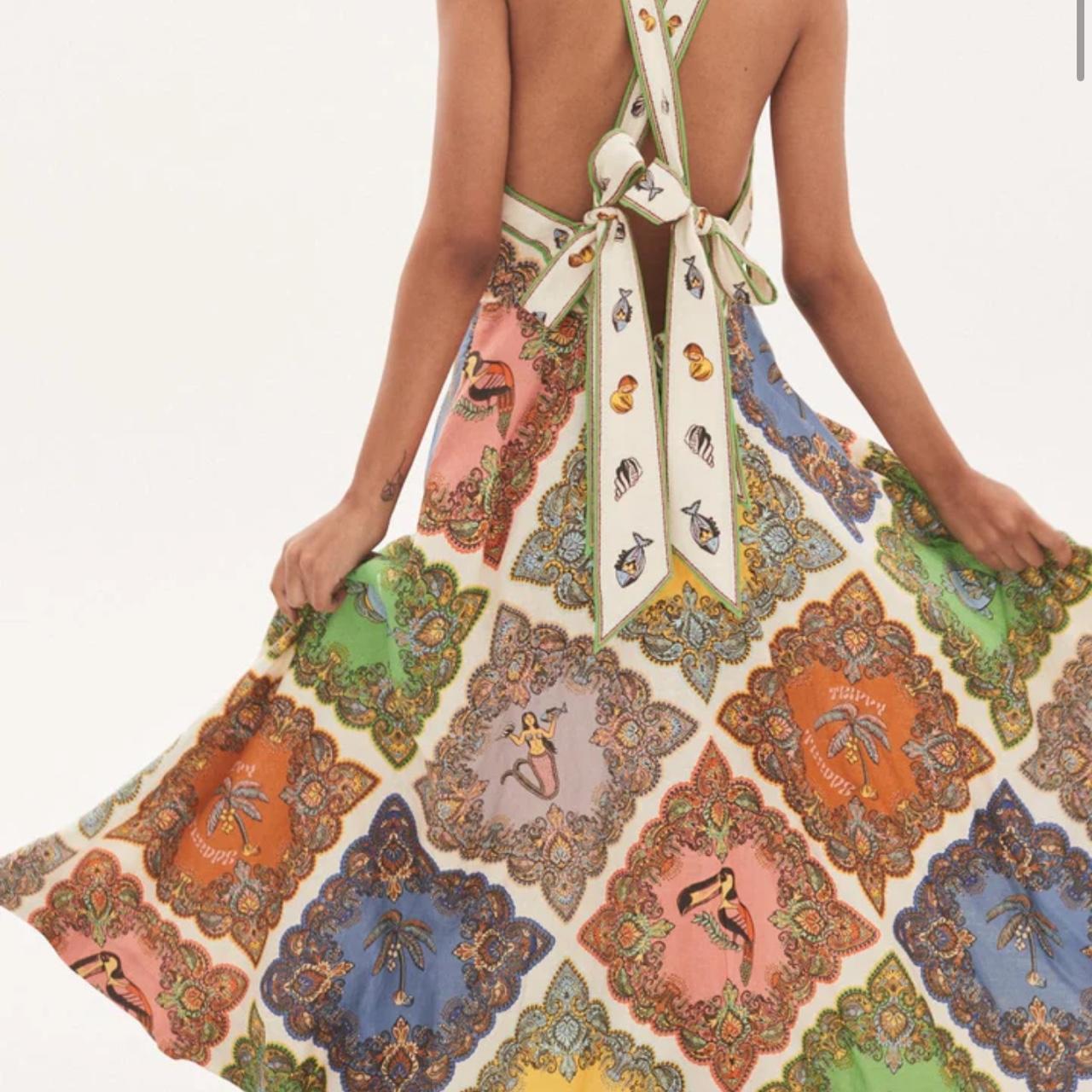 ALEMAIS Trippy Troppo halterneck dress Worn once.... | Depop