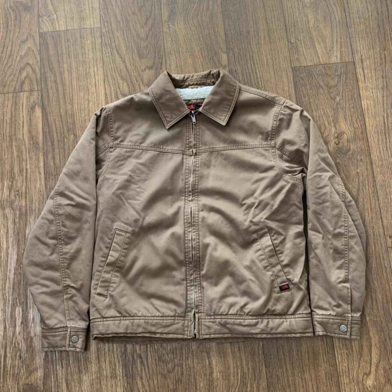 Vintage Tony Hawk Detroit Style Tan Sherpa Lined... - Depop