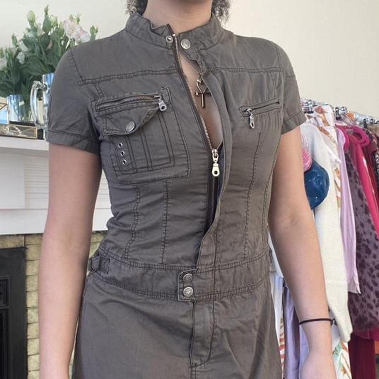 Cargo dress seen on a size 10 5’9 Jaded London... - Depop