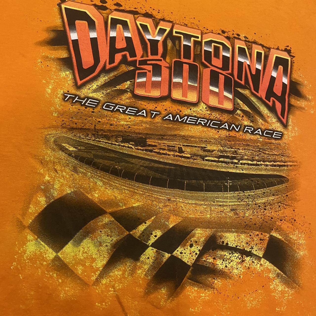 Daytona 500 orange nascar racing tee #nascar... - Depop