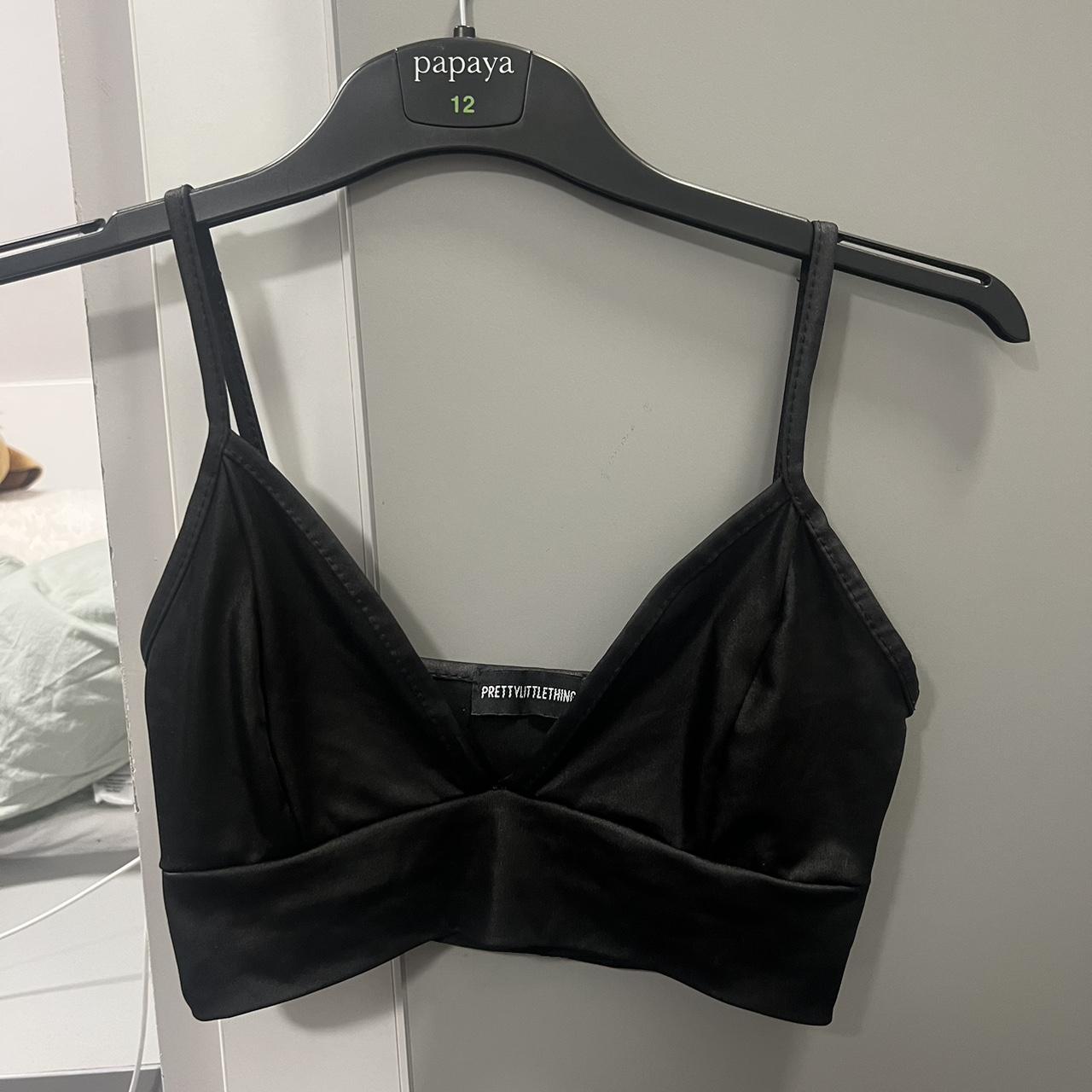 Black PLT bralet Perfect for clubbing and... - Depop