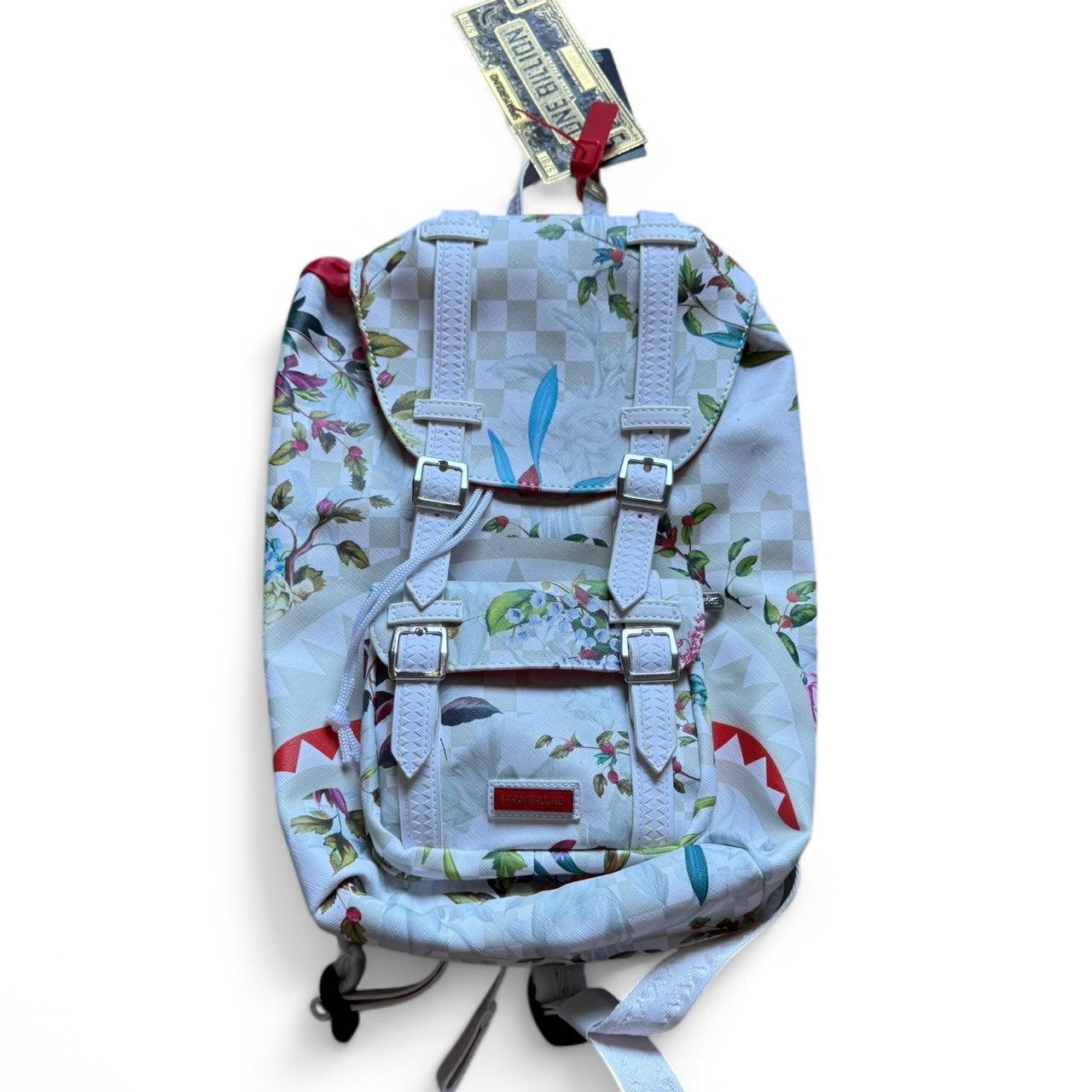Sprayground floral backpack | Depop