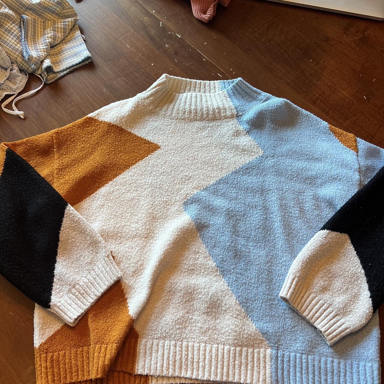 Multi colored sweater Kids large Got from boutique... - Depop