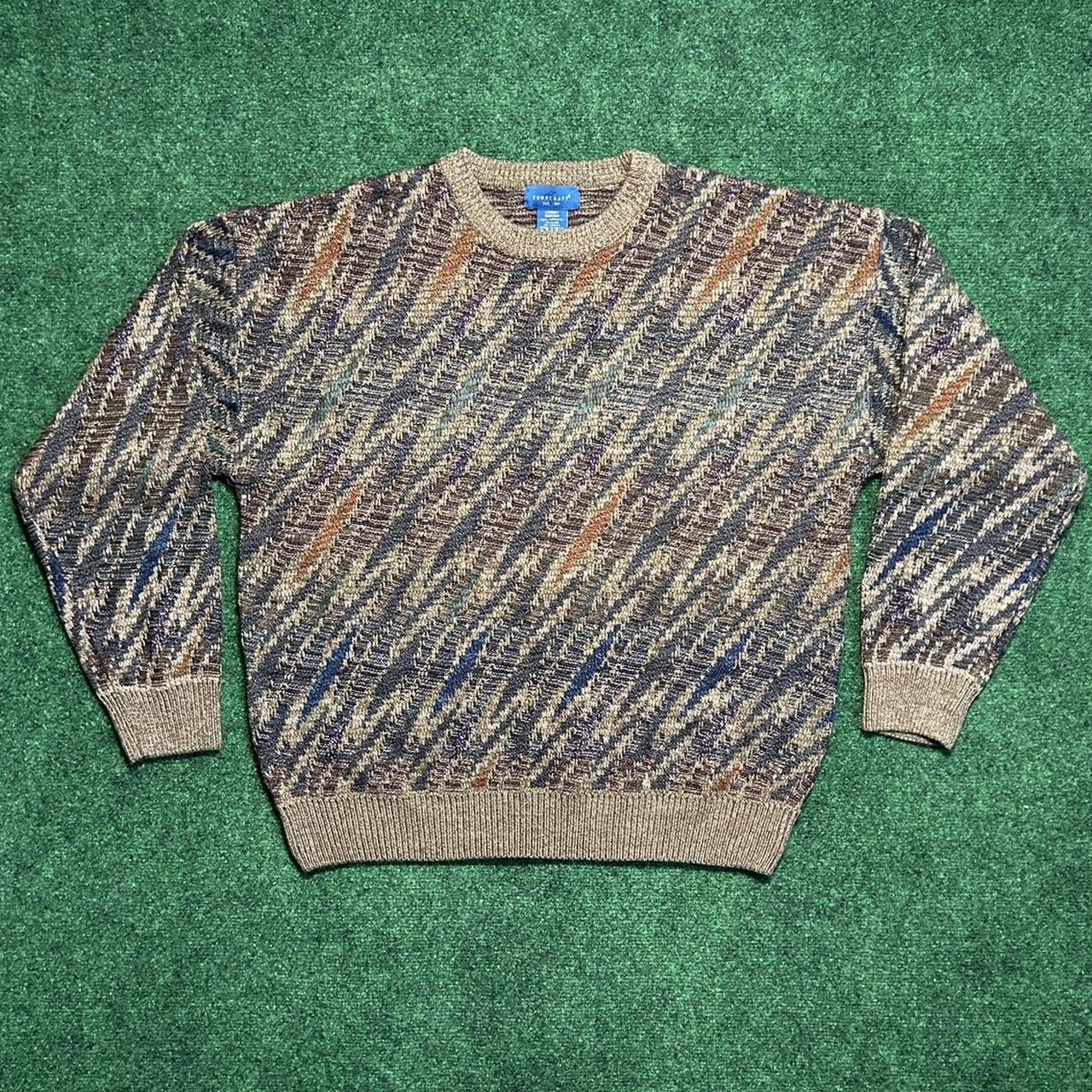 Vintage Towncraft sweater size men’s large - Depop
