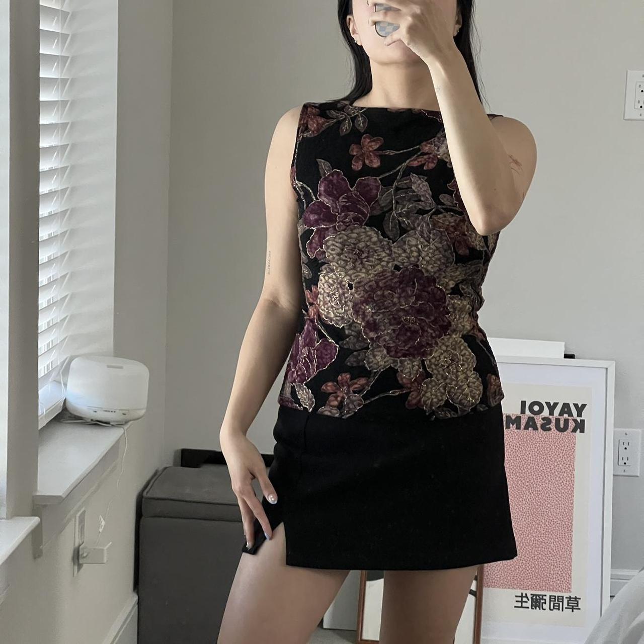 Fun floral y2k tank cami 🧚‍♀️ 🌹 Brand: Size 4 (can... - Depop