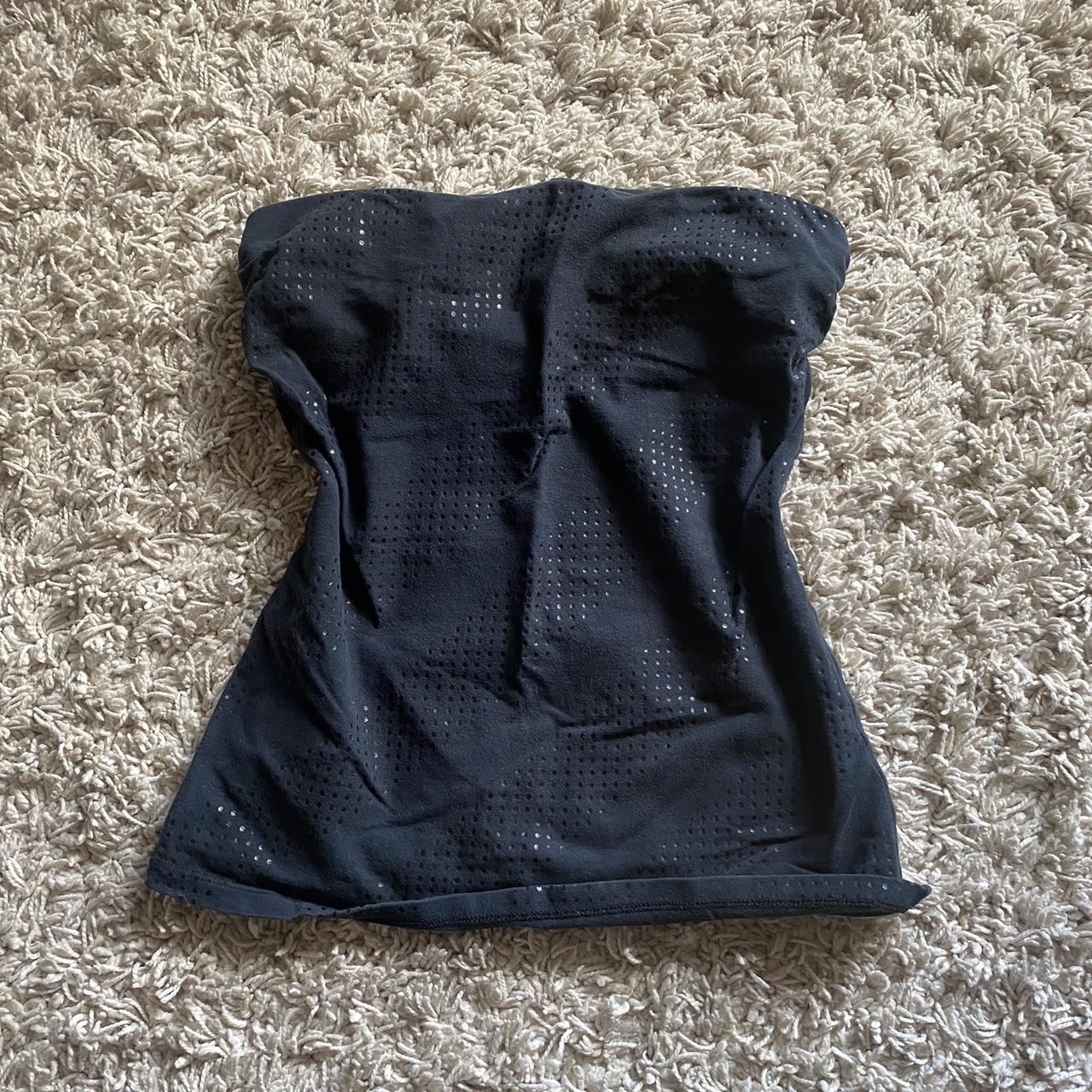black express patterned tube top it says size s but... - Depop