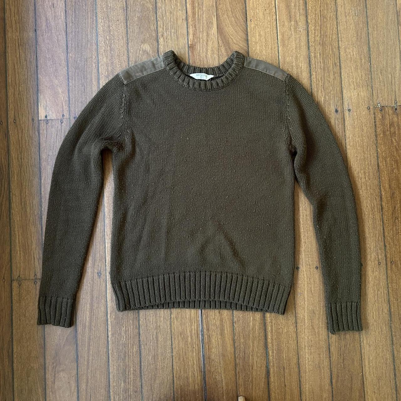 Mr Simple Brown Military Knit Fatigue Size Medium - Depop