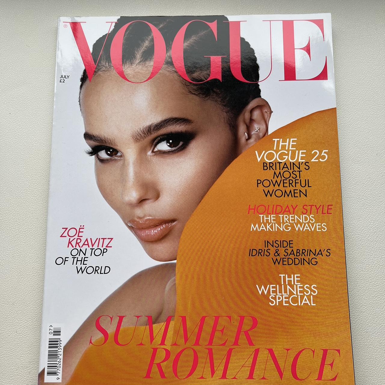 Vogue July 2019 Zoë Kravitz #vogue #magazine... - Depop