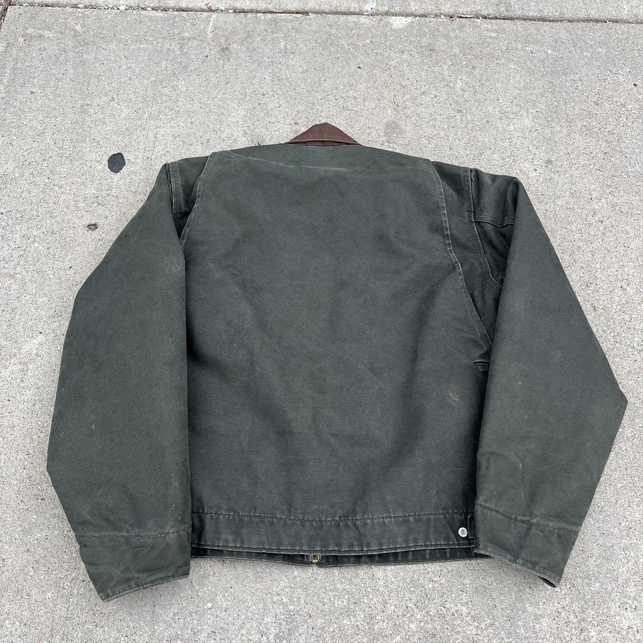 Vintage green charhartt Detroit jacket Nice... - Depop