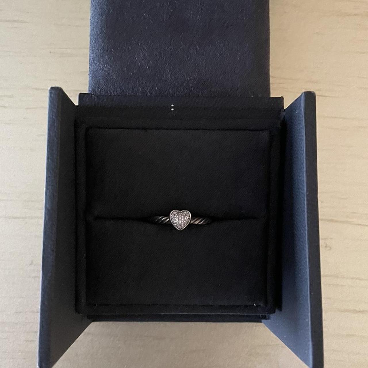 david yurman heart ring size 7.5 noticeable wear... - Depop