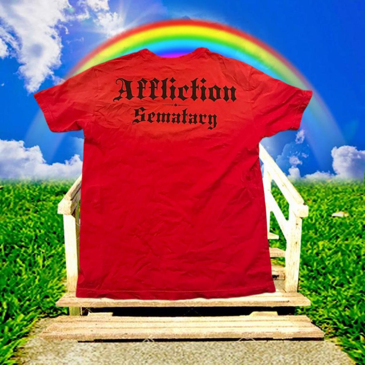 SEMATARY X AFFLICTION CROWS TEE W/ POSTER AND... - Depop