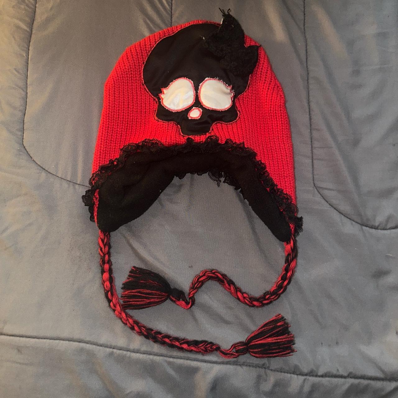 knitted monster high hat💀 -perfect condition, only... - Depop