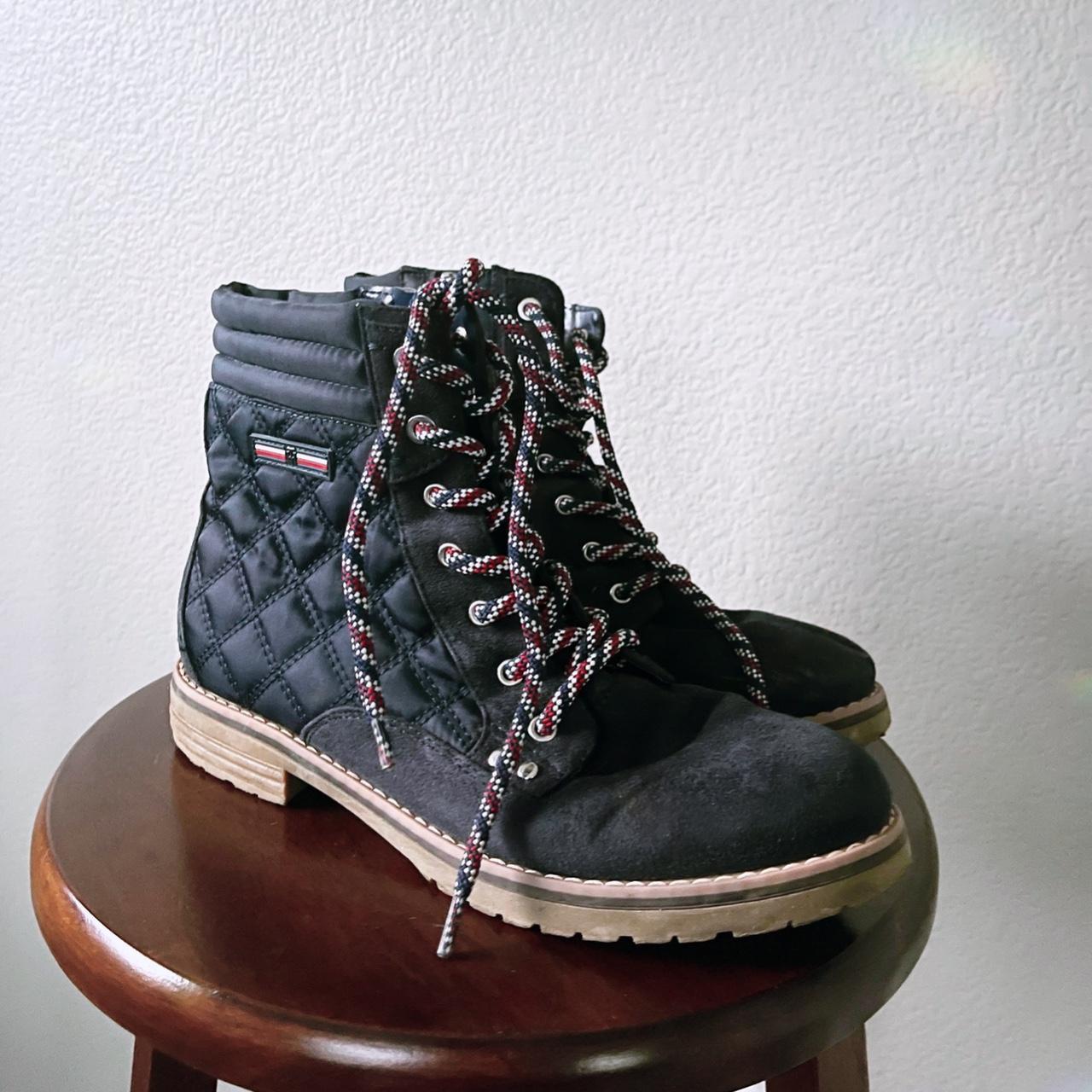Women's Navy Boots | Depop