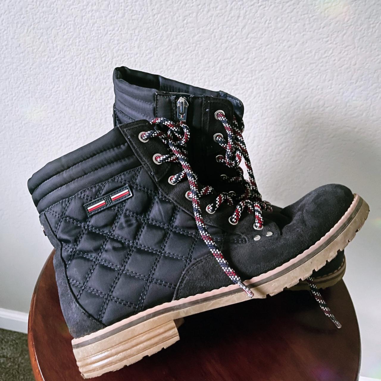 Women's Navy Boots | Depop