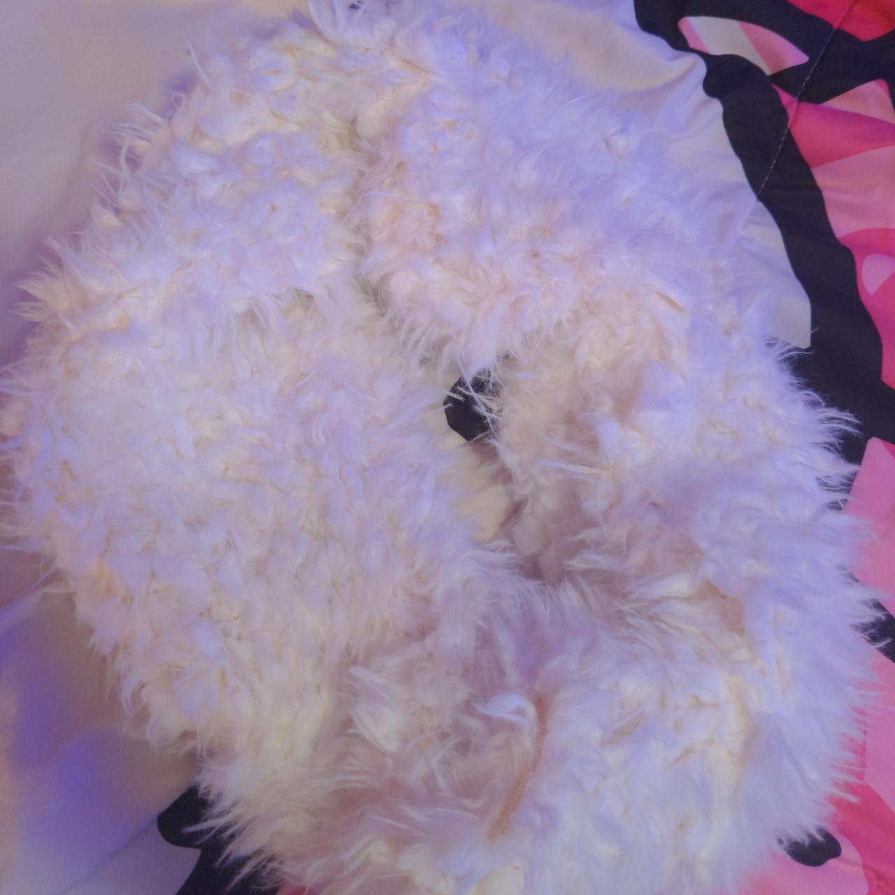 Justice furry scarf Literally never worn 🐑 Super... - Depop