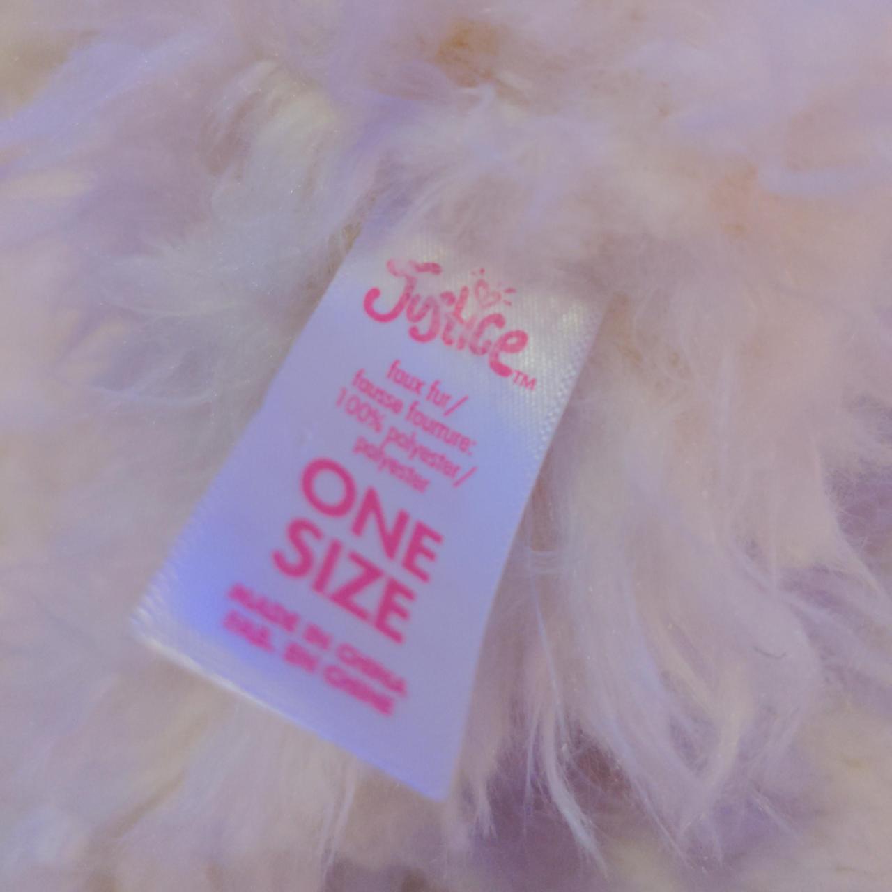 Justice furry scarf Literally never worn 🐑 Super... - Depop