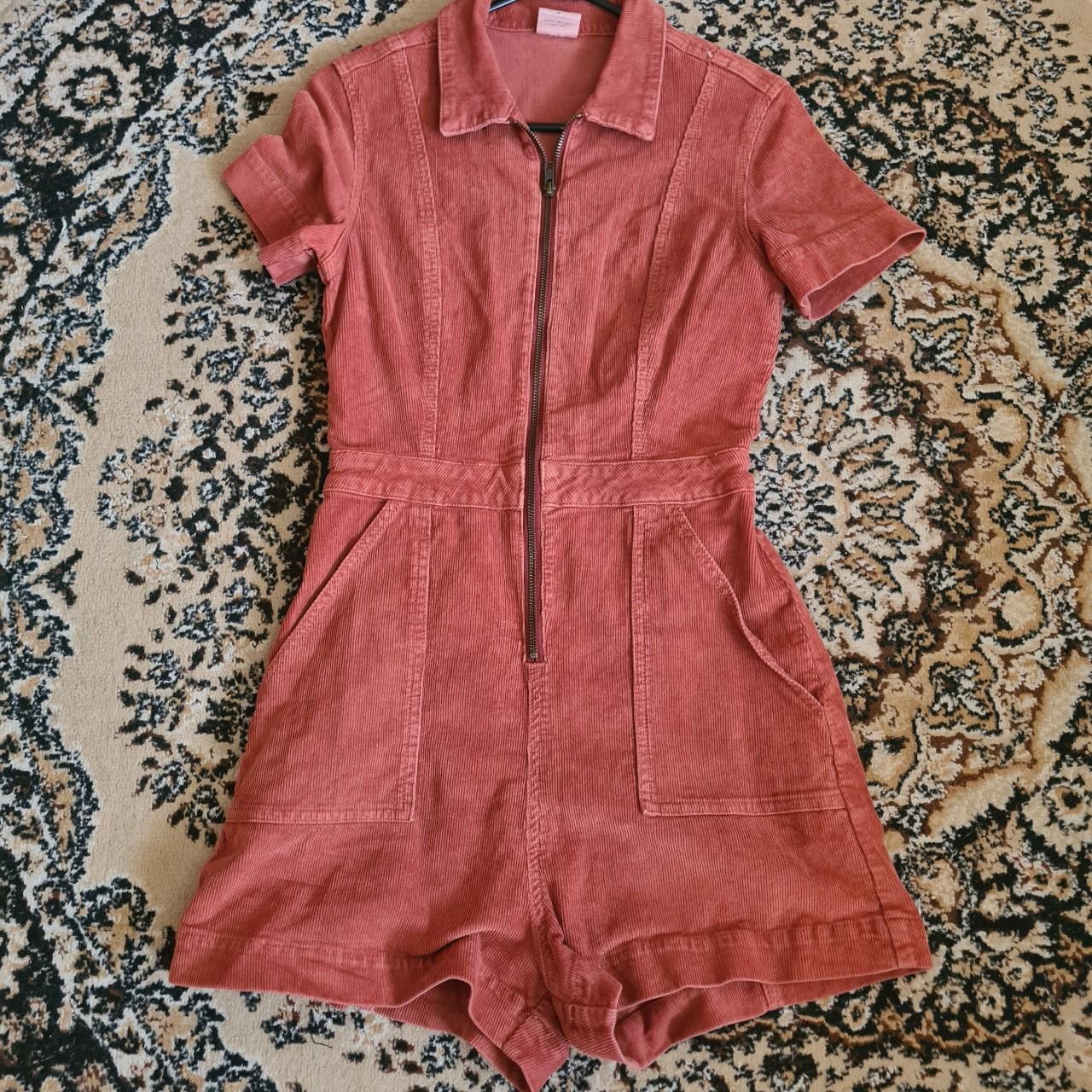 Insight red courduroy overalls Size small #surfer... - Depop