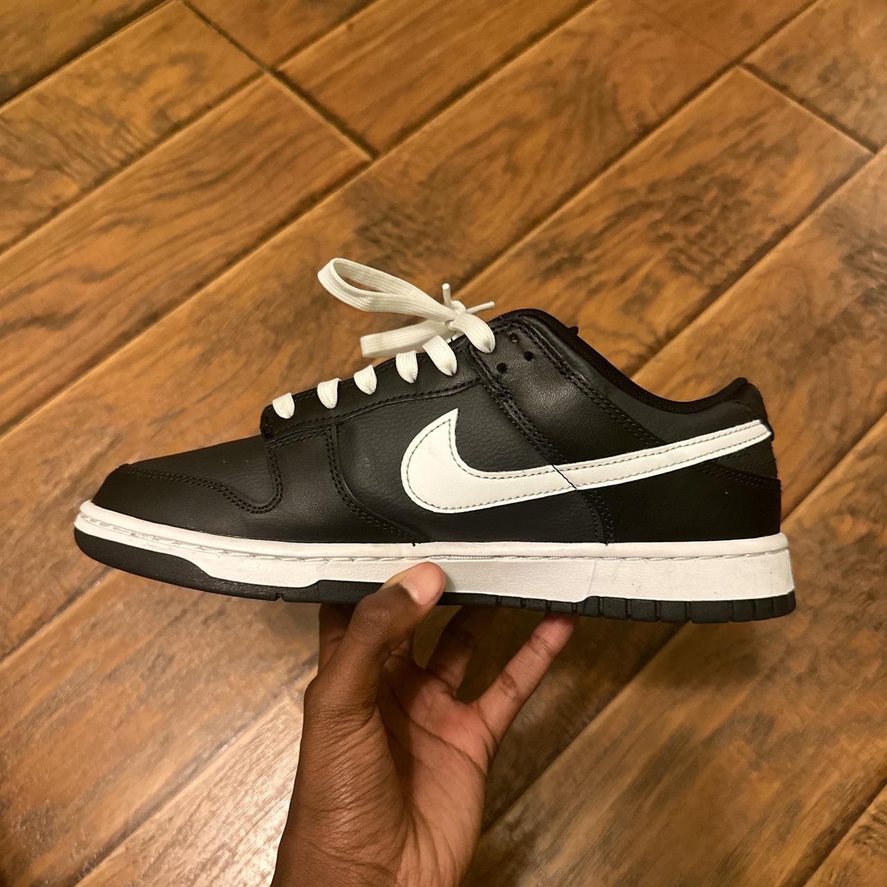 Black panda dunks worn once size 9 - Depop