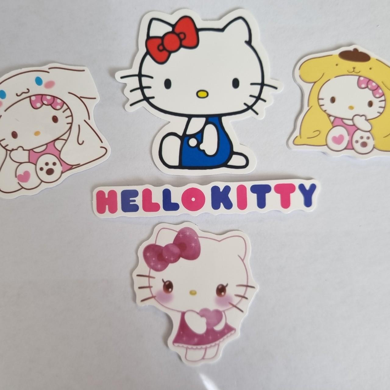set of 5 hello kitty sanrio stickers ️💗 - Depop
