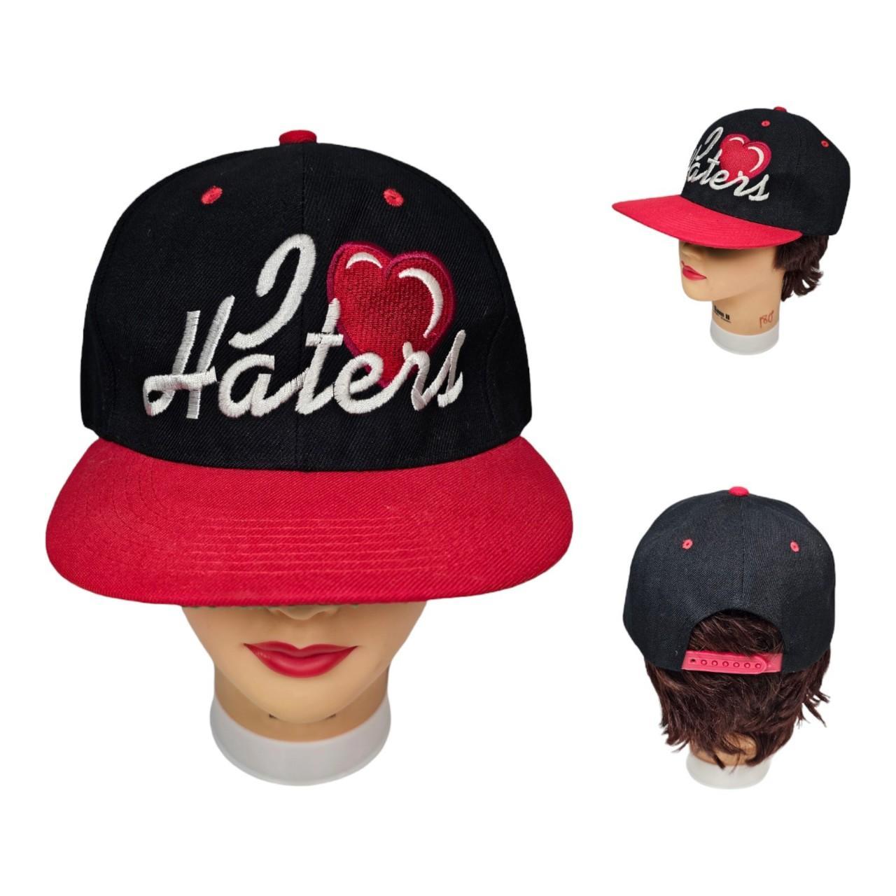 I Love Heart Haters Hat Baseball Cap Snapback... - Depop