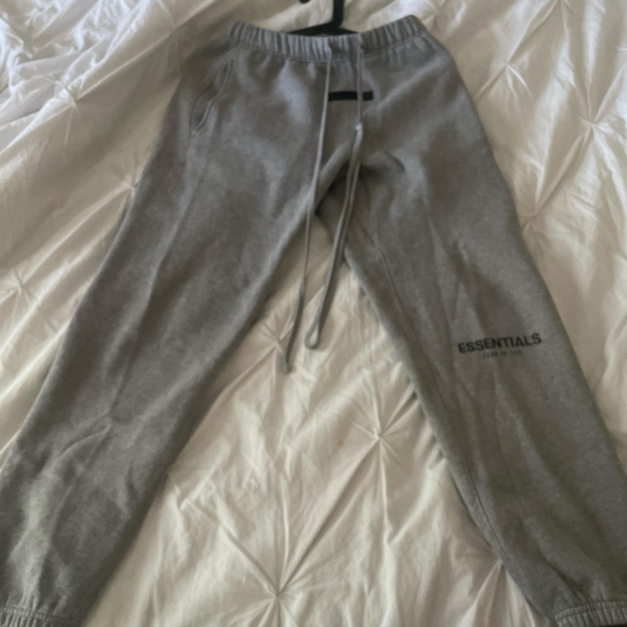 Dark Oatmeal Essential Pants (SS22) - Depop