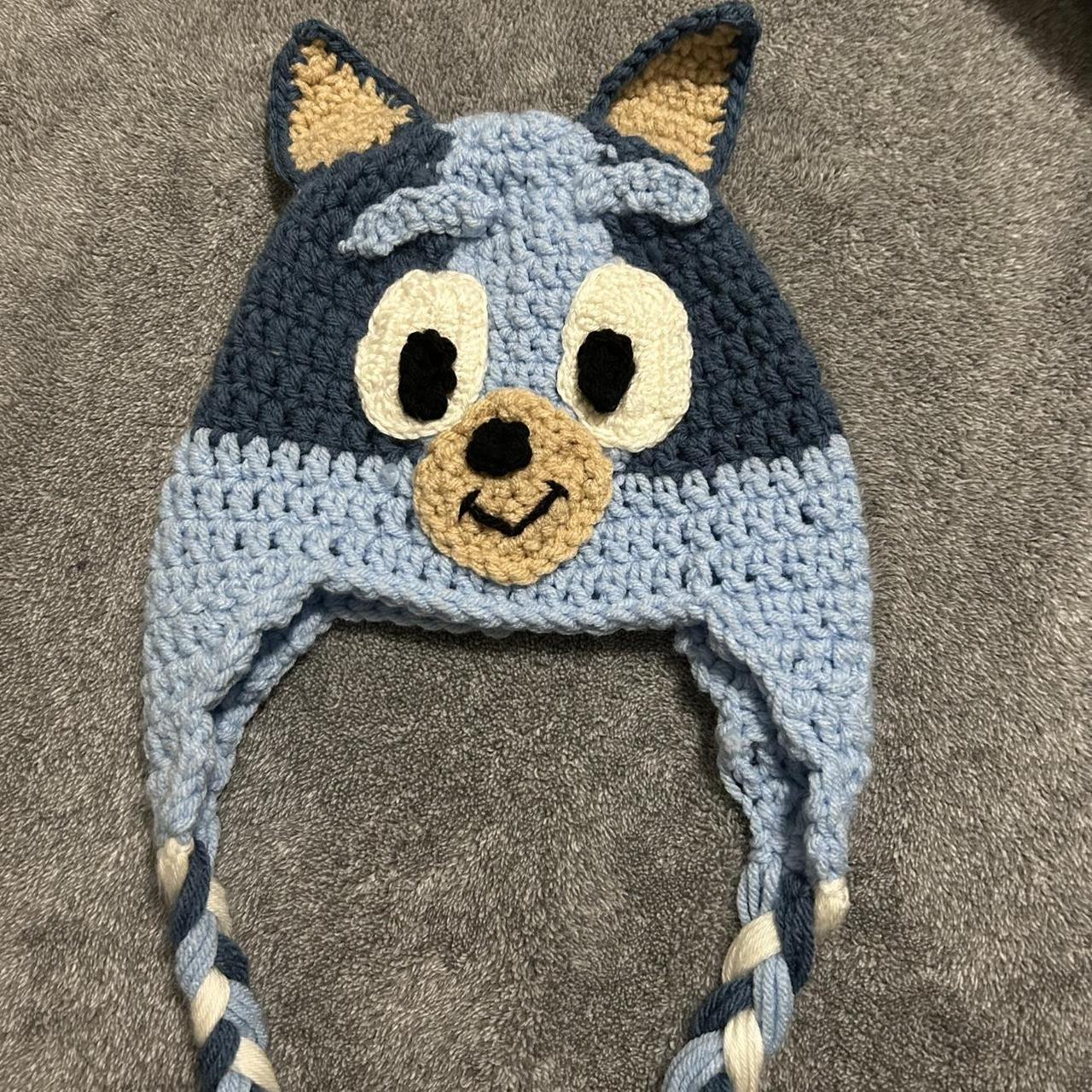 SUPER adorable handmade crochet Bluey beanie. Best... | Depop