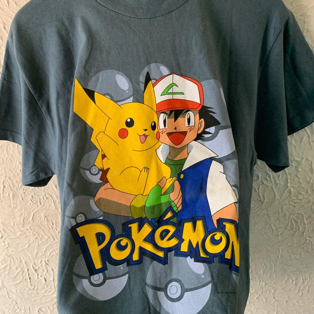 Pokémon Men's Blue and Navy T-shirt | Depop