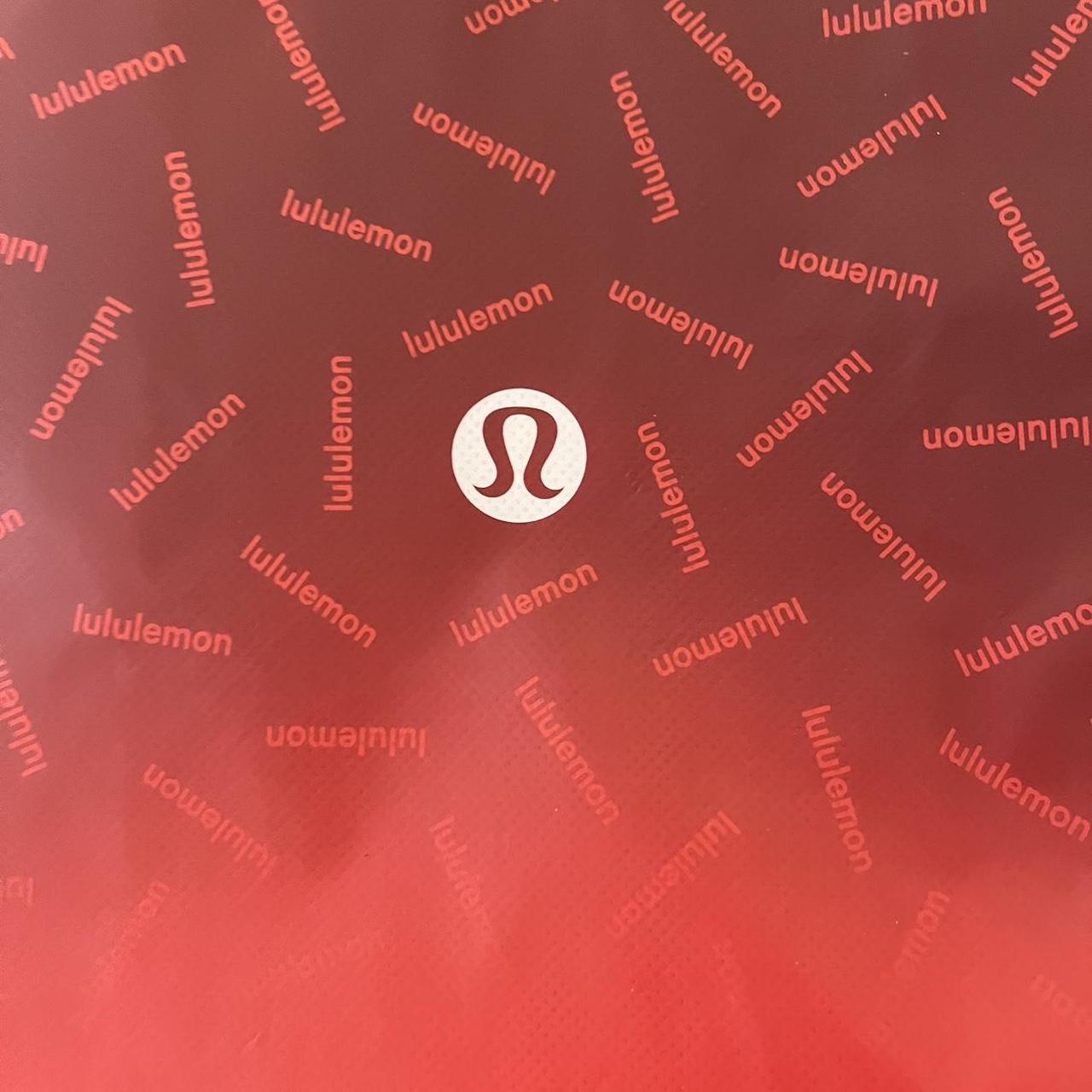 Reusable lululemon bag Color is red Cute as a tote... - Depop
