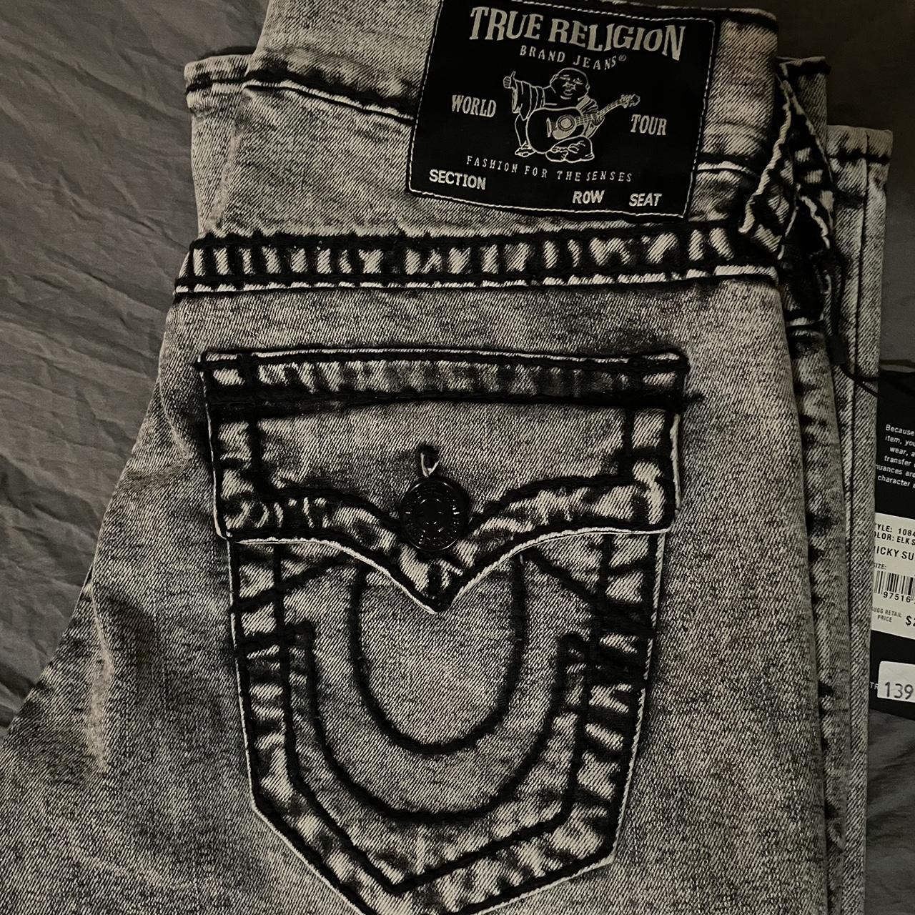 Grey & Black Trueys ️ Size 28-32 Ricky Relaxed... | Depop