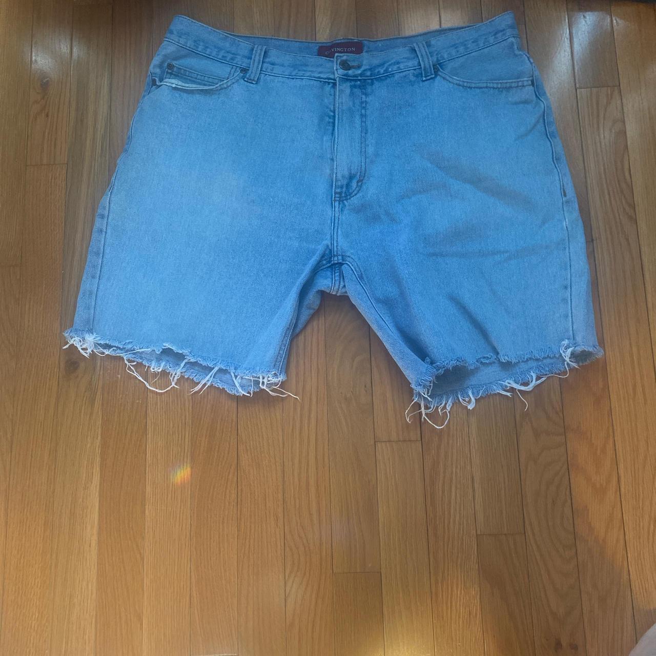 Light blue jorts 38 waist Sits on top of knee Worn... - Depop