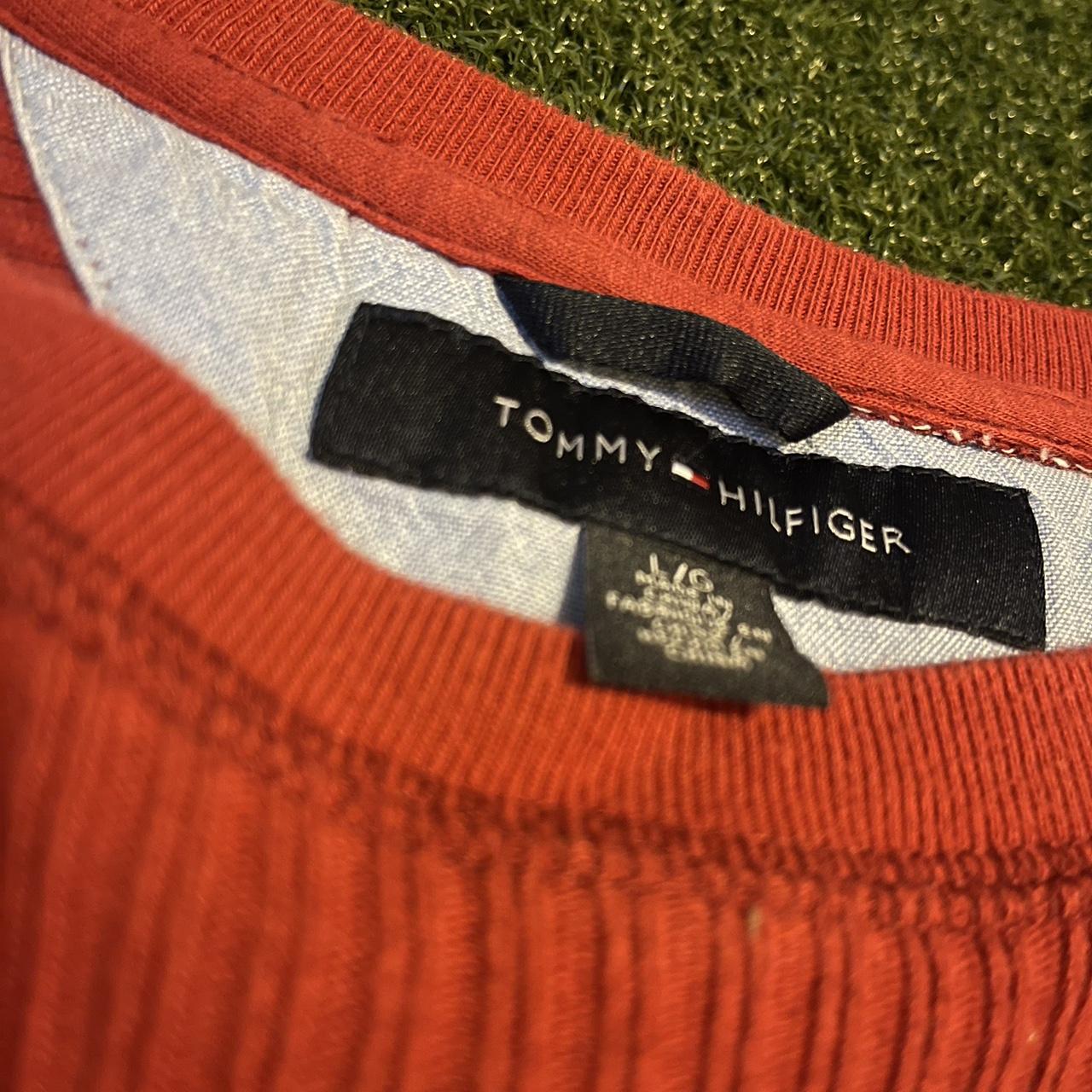 Tommy Hilfiger ‘red stripes’ sweater - Depop