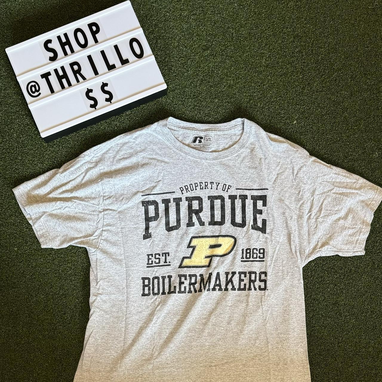 Grey ‘Purdue Boilermaker’ T-shirt #depop #Purdue... - Depop