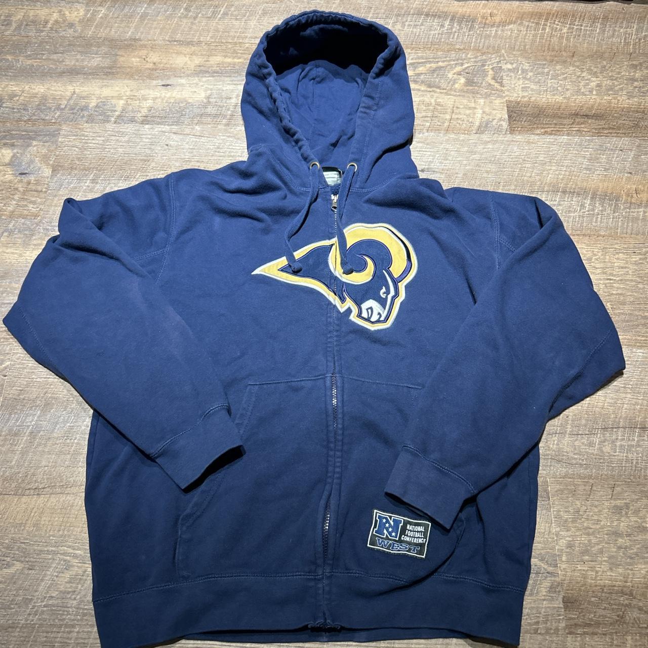 Vintage NFL Rams football jacket in amazing... - Depop