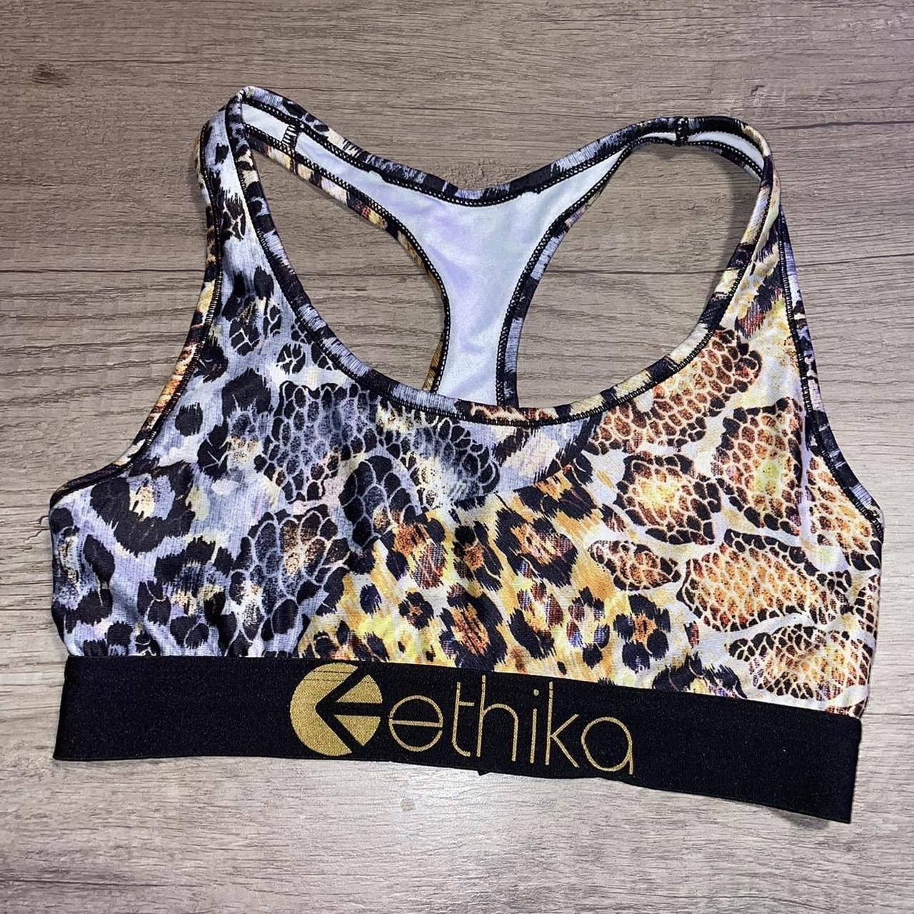 Ethica animal print bra size S - Depop