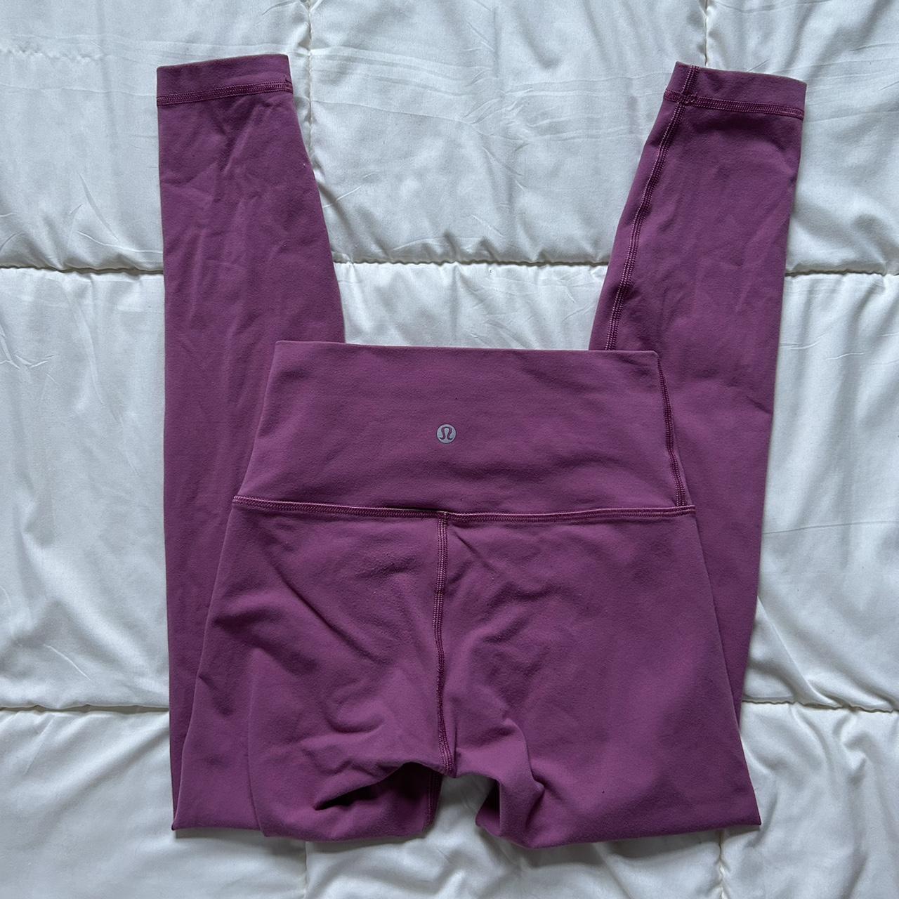 Purple Lululemon Leggings size: 4 slight pilling - Depop
