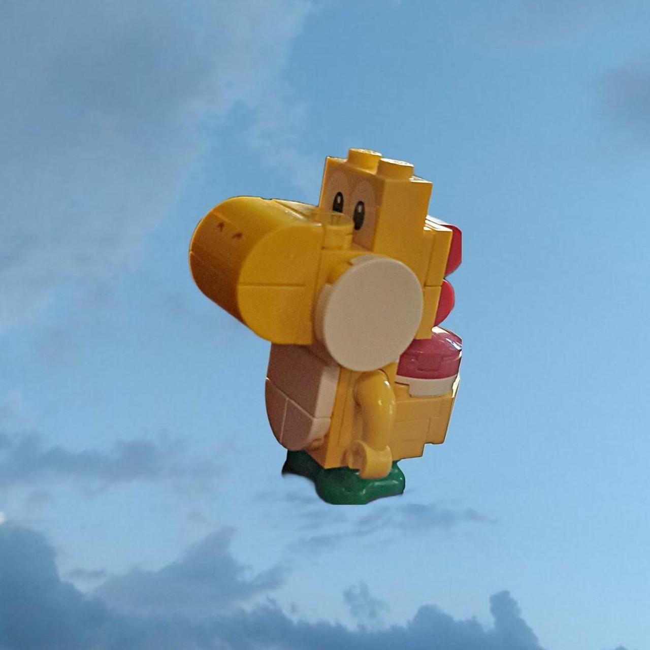 Lego Super Mario Yellow Yoshi‧₊˚ ˚₊‧꒰ა Product... - Depop