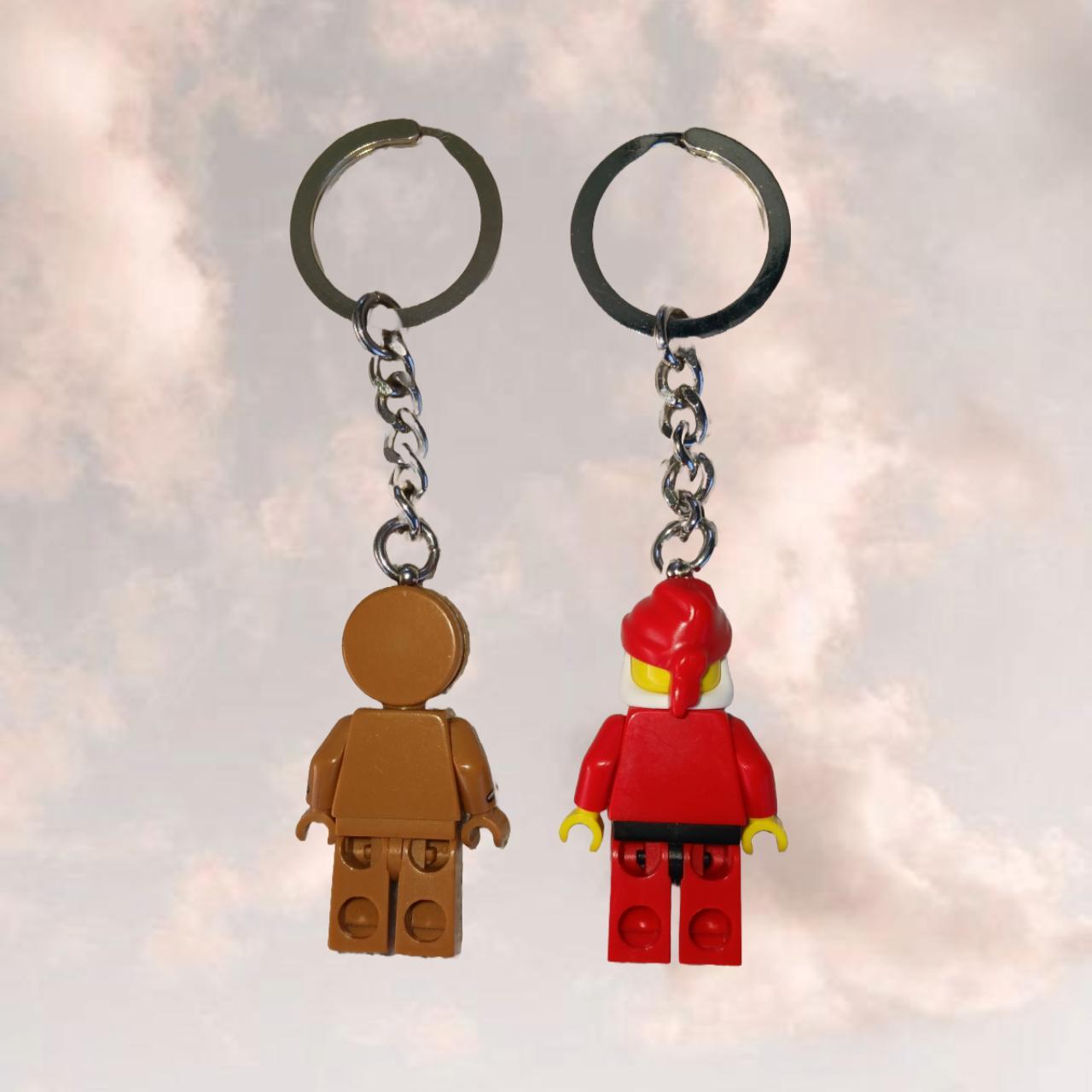 Lego Gingerbread Man Keychain 851394 & Santa Claus... - Depop