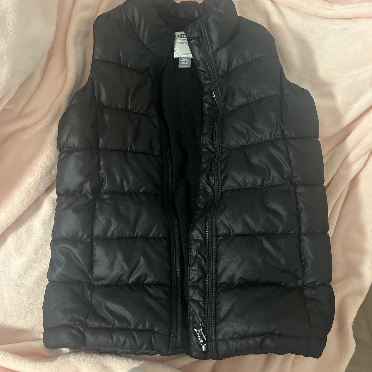 old navy puffer vest, cute for layering over... - Depop