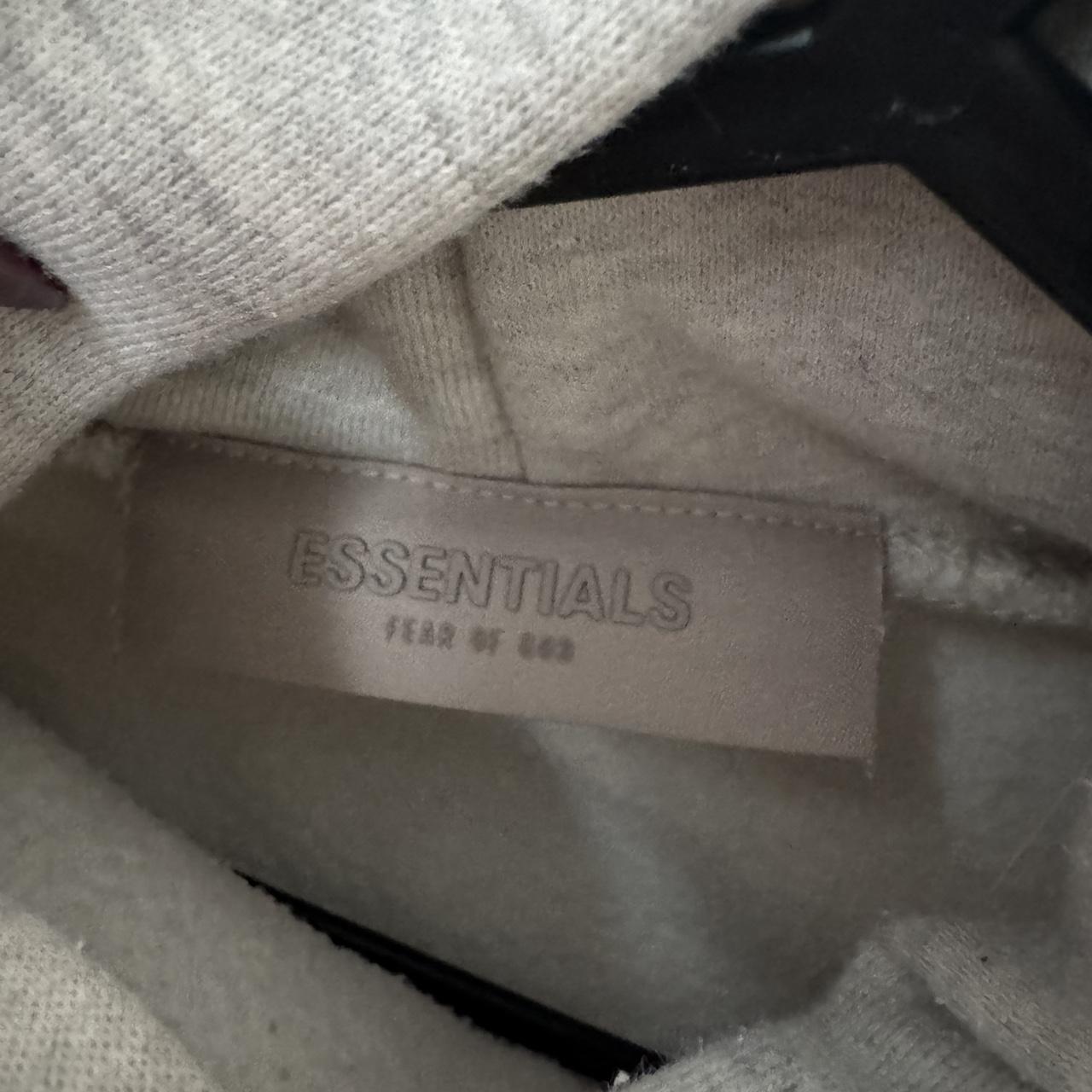 Kids size 8 oatmeal essentials hoodie but fits size... - Depop