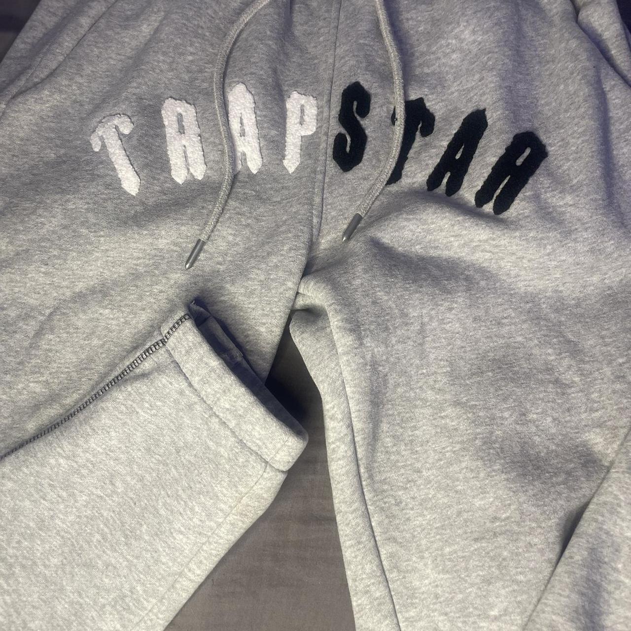 Grey trapstar joggers. Barley worn need gone. - Depop