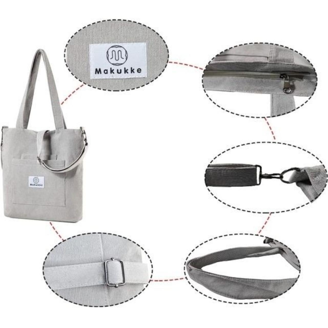 Makukke Corduroy Totes Bag/ Woman Shoulder Bag/New, ... - Depop