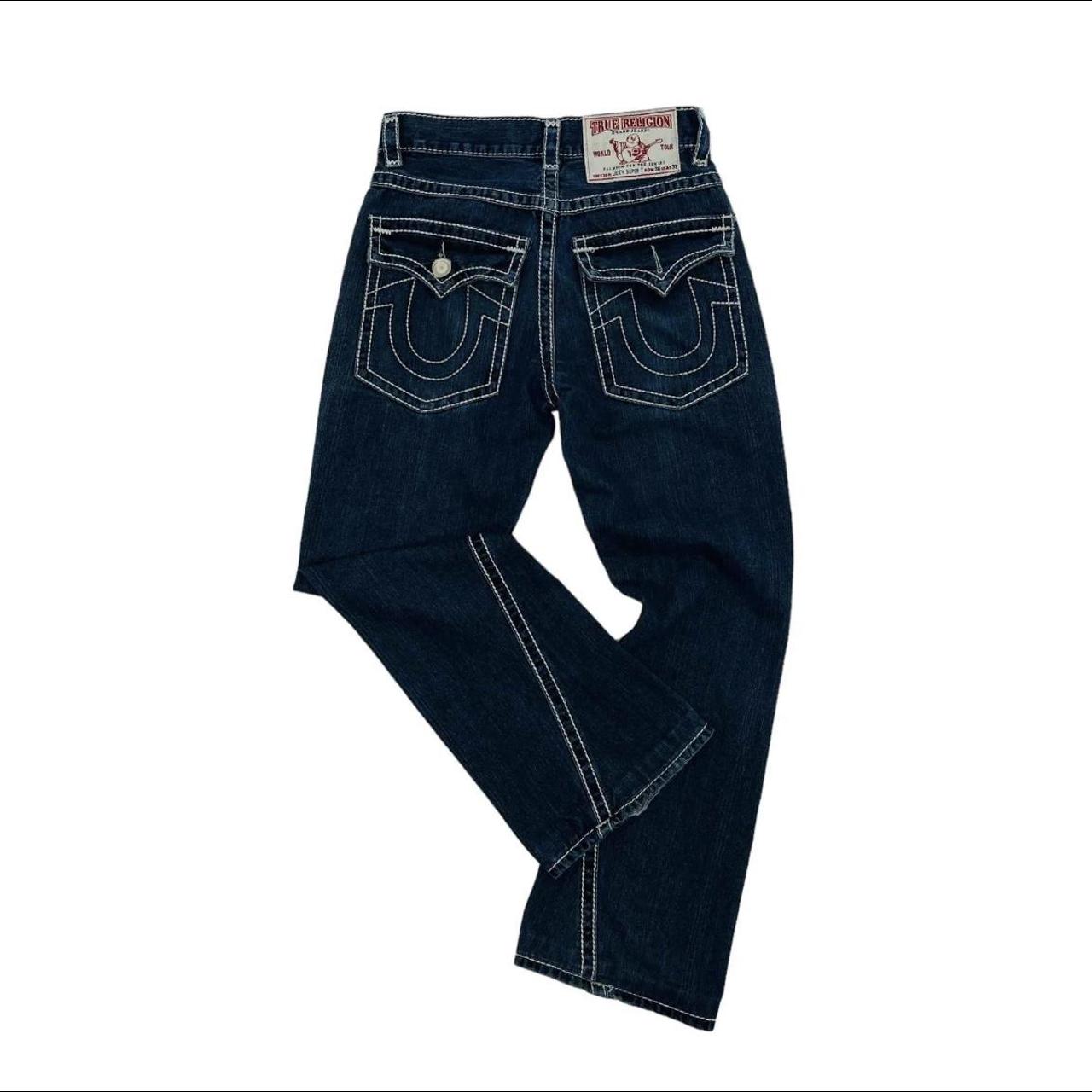 True Religion Women's Blue Jeans | Depop