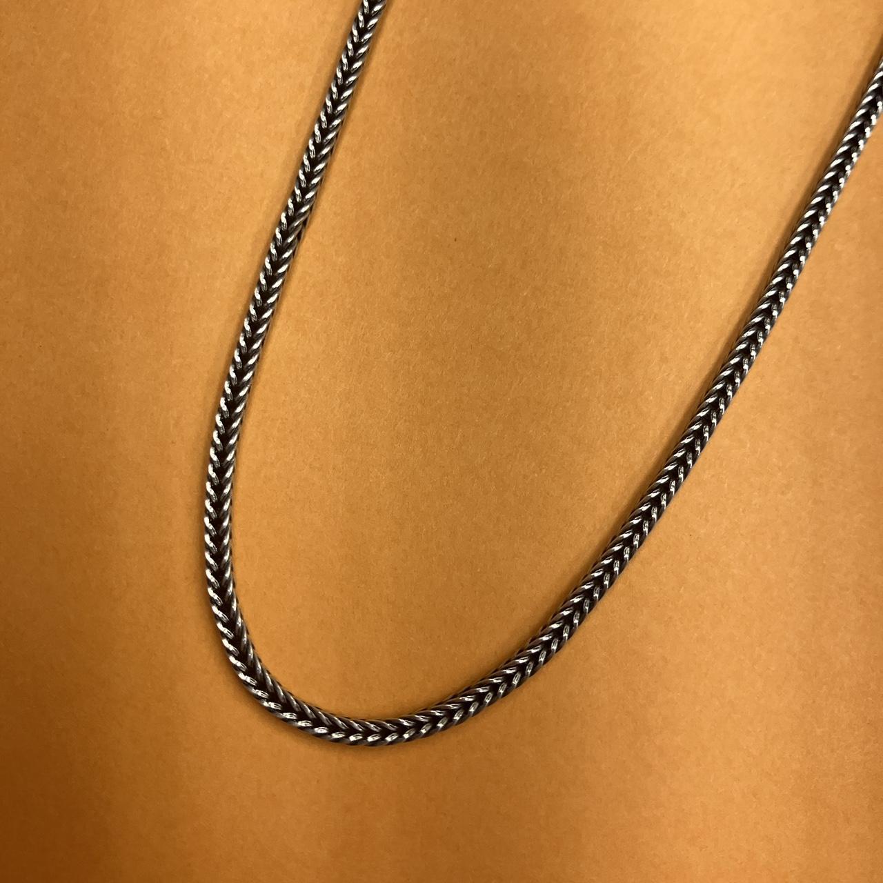 Sterling Silver Chain - 18 Inches Silver is acid... - Depop