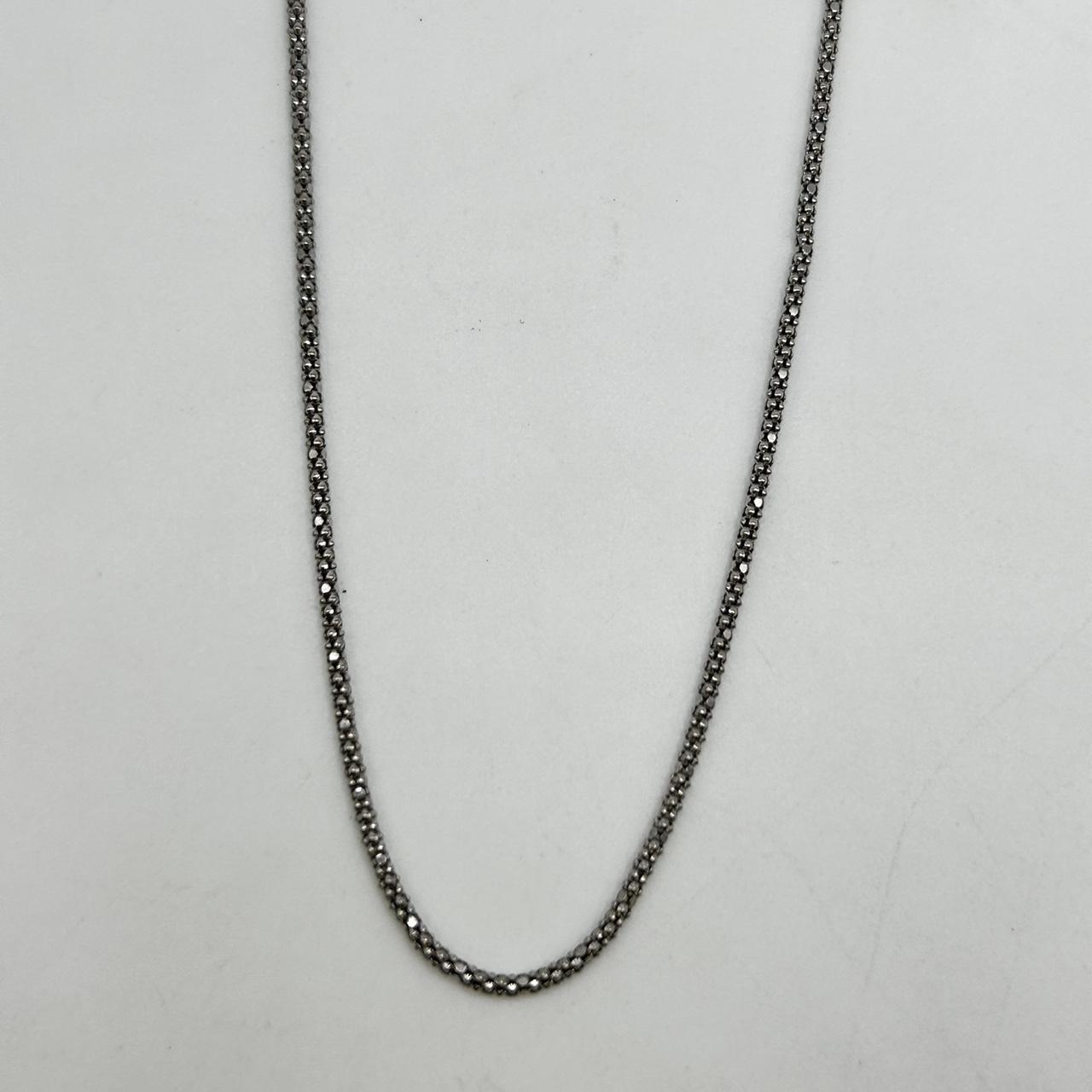 Thin Sterling Silver Chain - 18 inches Hollow - very... - Depop